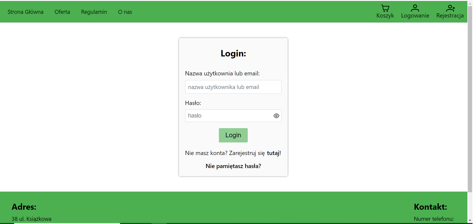 GitHub - KrzysztofProgramming/ShopProjectAngular: Shop Website frontend ...