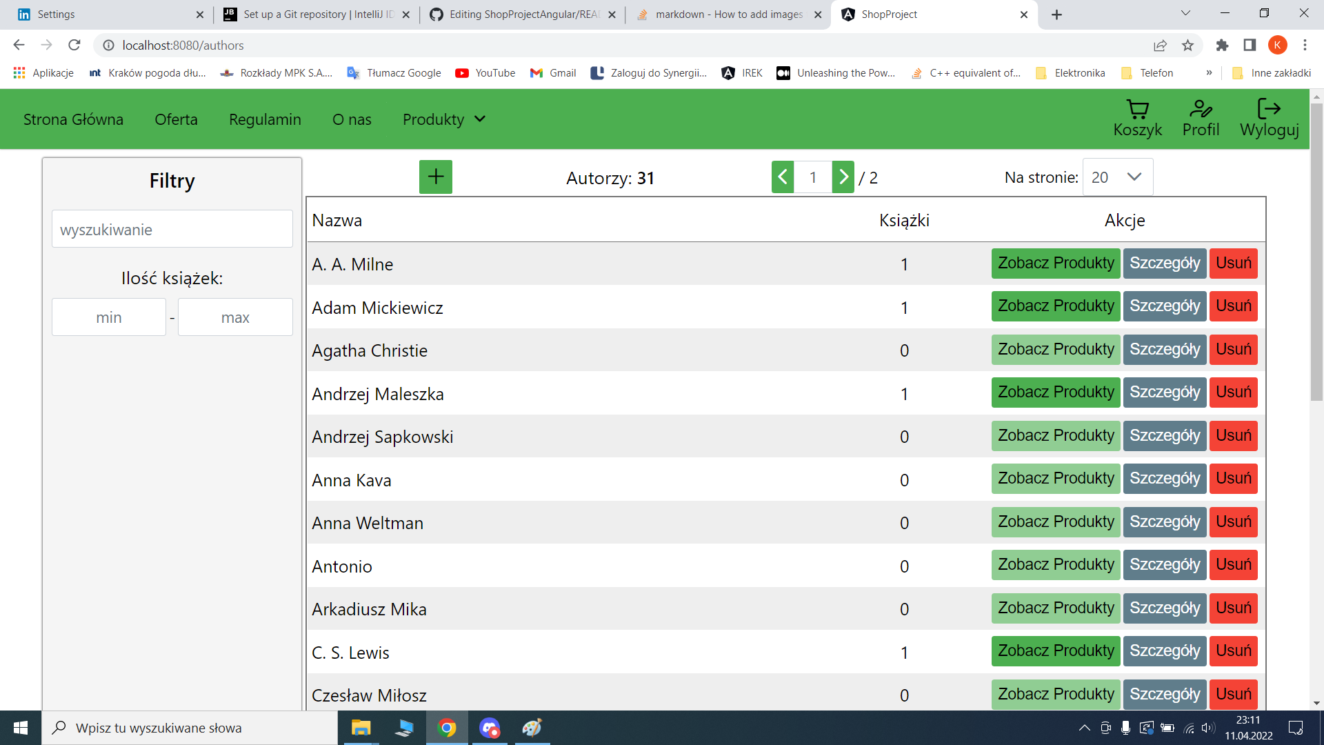 GitHub - KrzysztofProgramming/ShopProjectAngular: Shop Website frontend ...