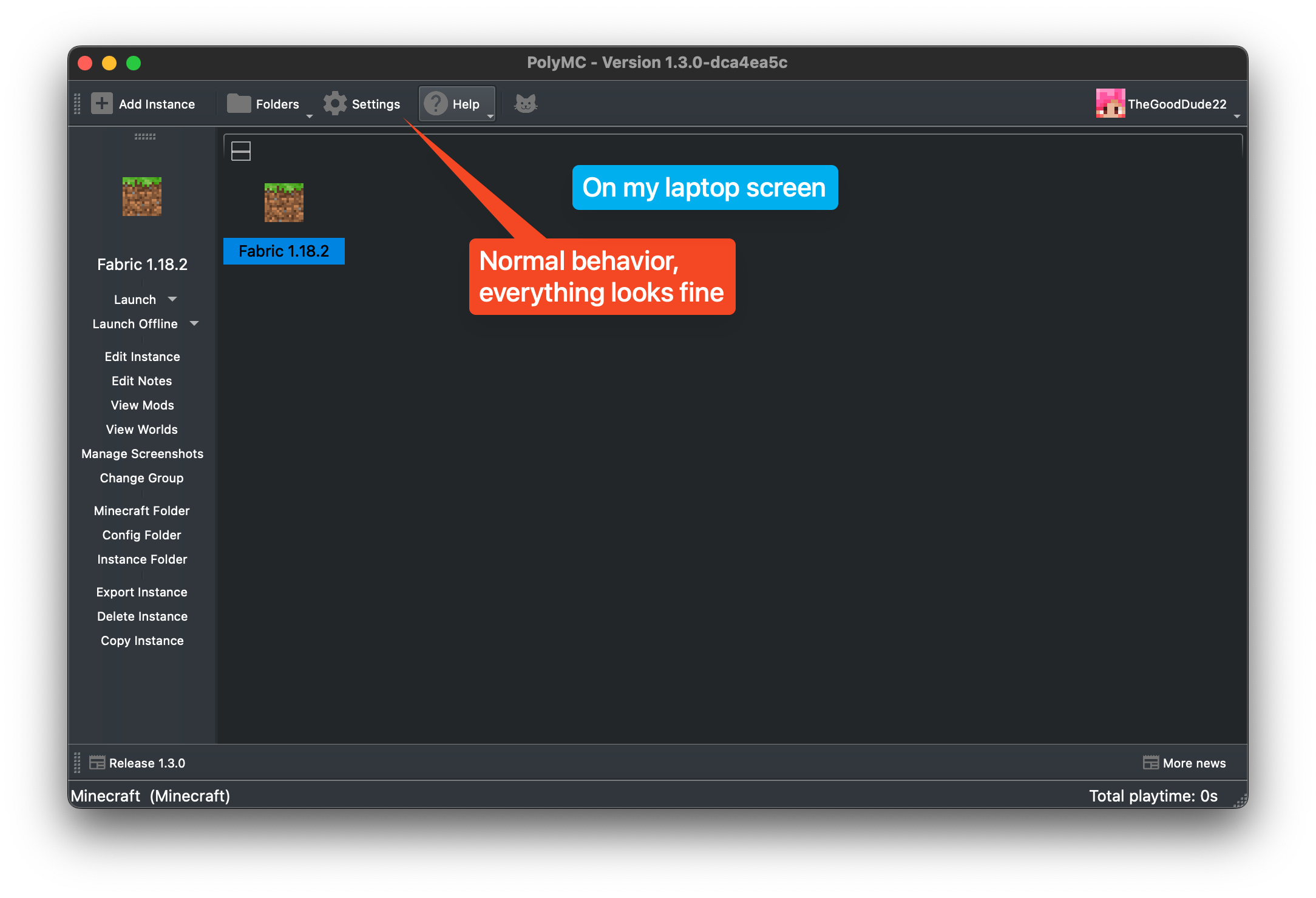 Truncated text in the settings bar. · Issue #648 · PolyMC/PolyMC · GitHub