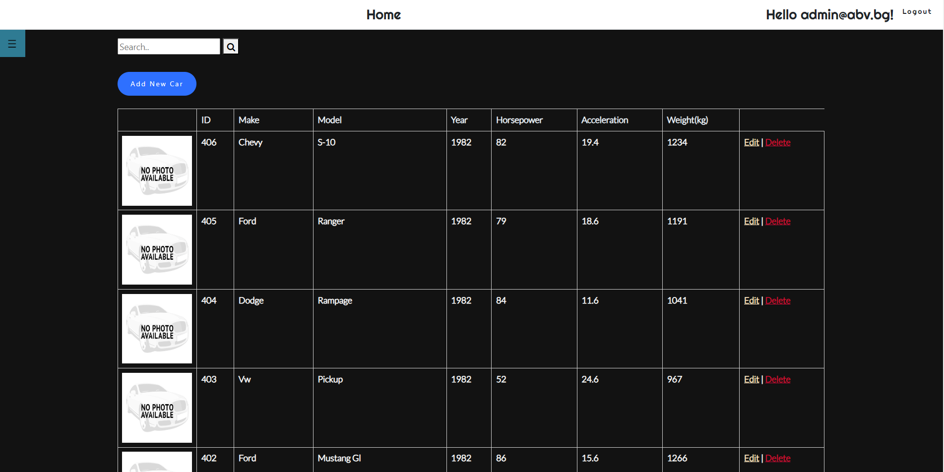 GitHub - wladimir-georgiew/CarCatalogue: Simple Car Catalogue made for interview task