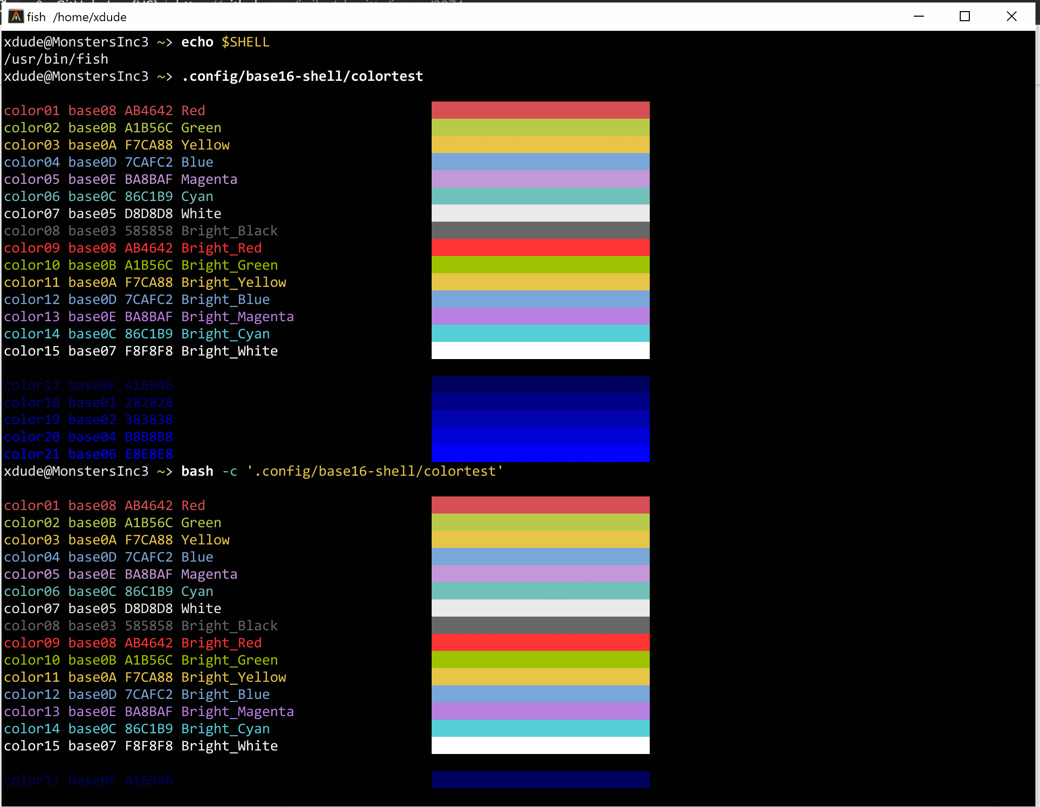 Setting colours 17+ in shell on Windows using conpty · Issue #2074 ...