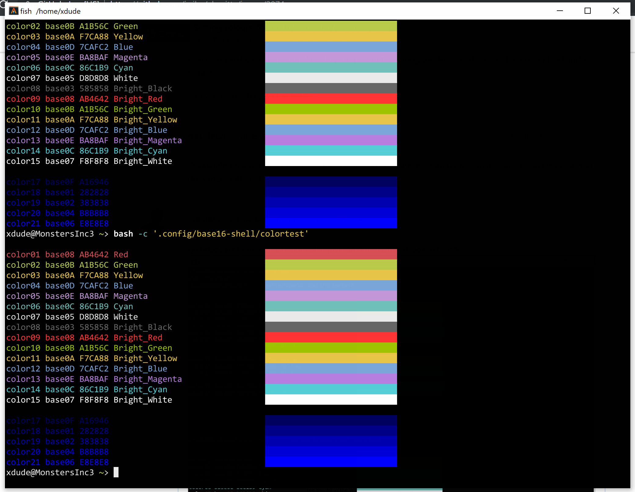 Setting colours 17+ in shell on Windows using conpty · Issue #2074 ...