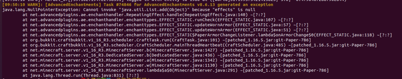 8.6.13 Cannot invoke "java.util.List.add(Object)" because "effects" is null · Issue #2355 · GC ...