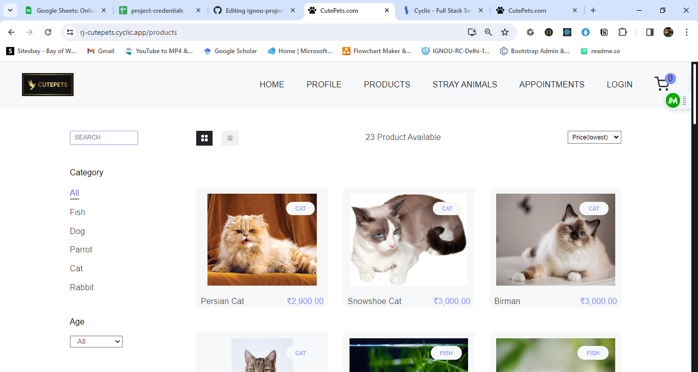 GitHub - RealRajnish/ignou-project: backend of the cutepet shop app ...