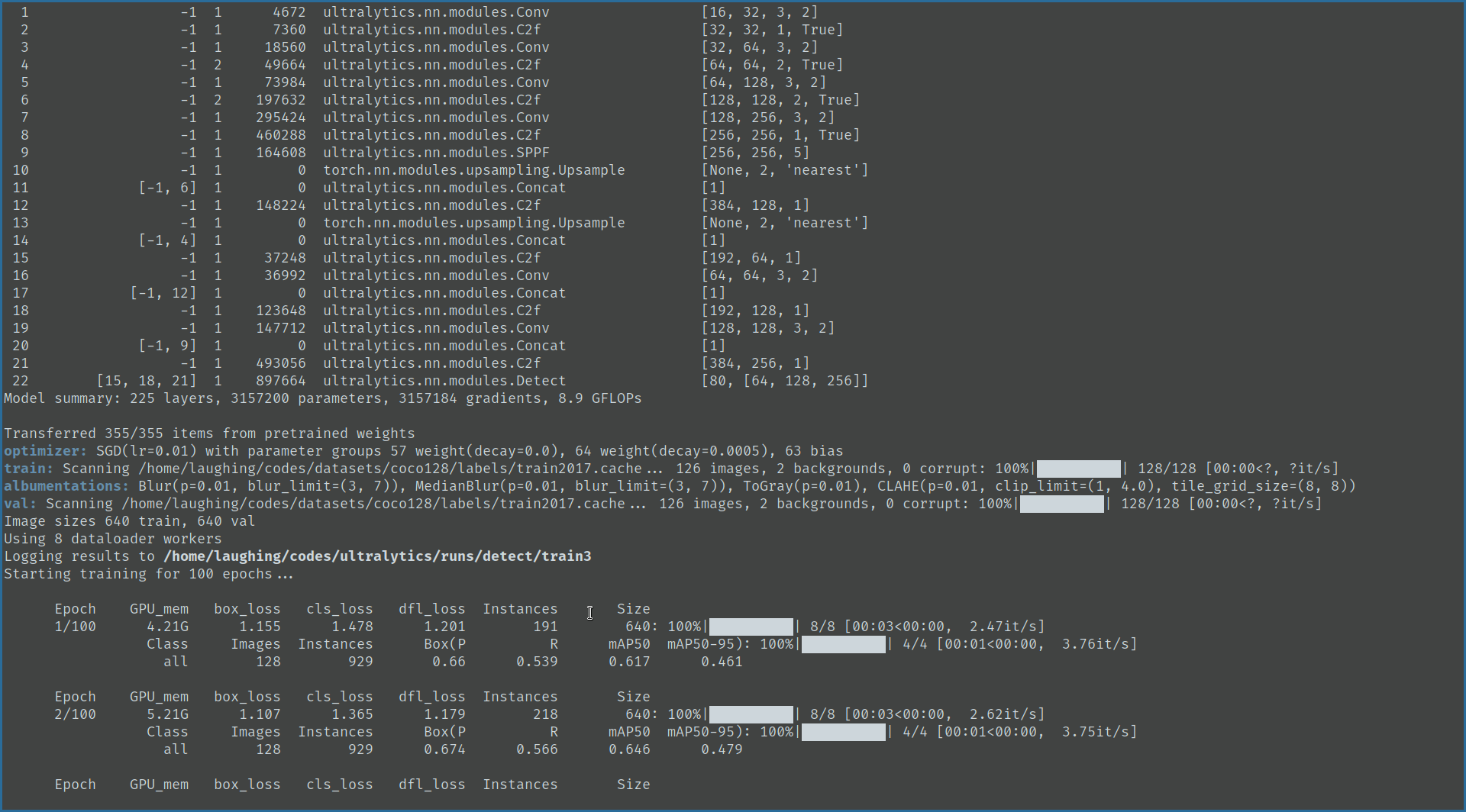DetectionTrainer cfg does not contain key 'project' · Issue #684 · ultralytics/ultralytics · GitHub