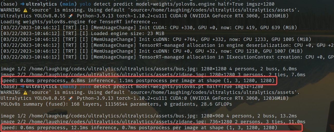TensorRT predict · Issue #1556 · ultralytics/ultralytics · GitHub