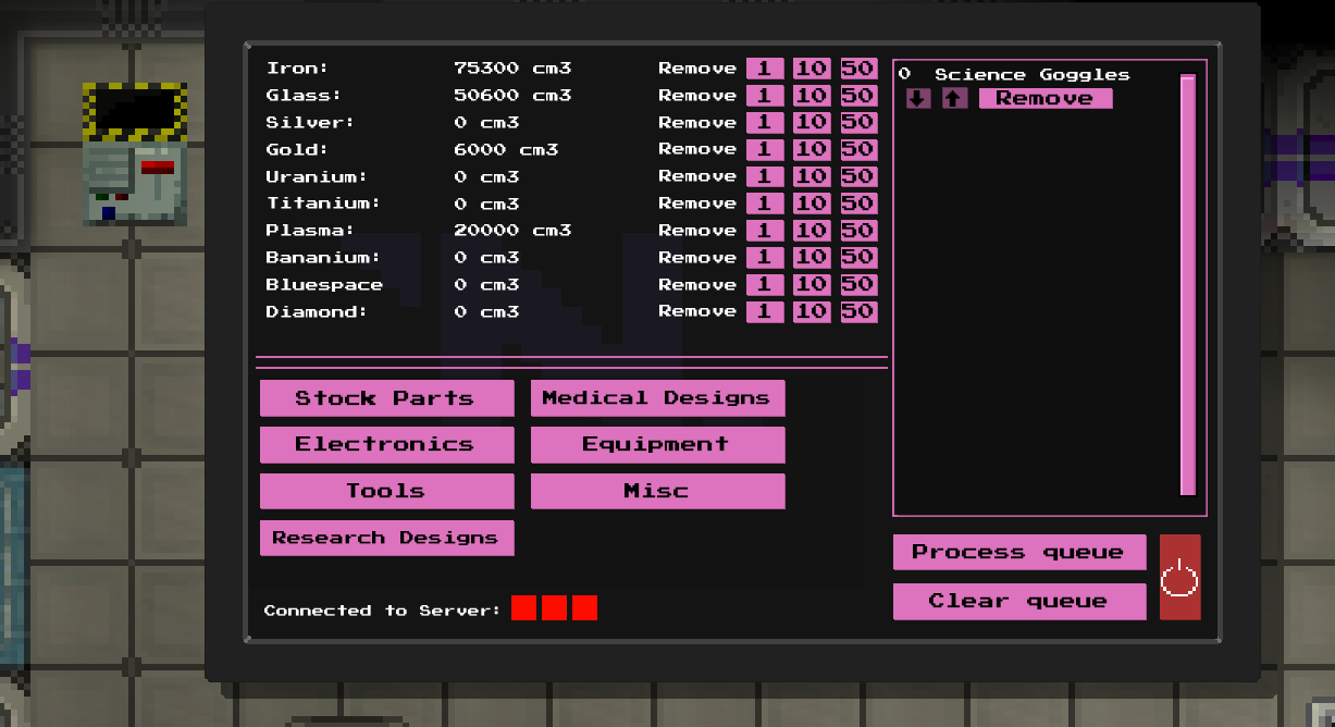 Science Goggles not being produced in the science technofab. · Issue #9461 · unitystation ...