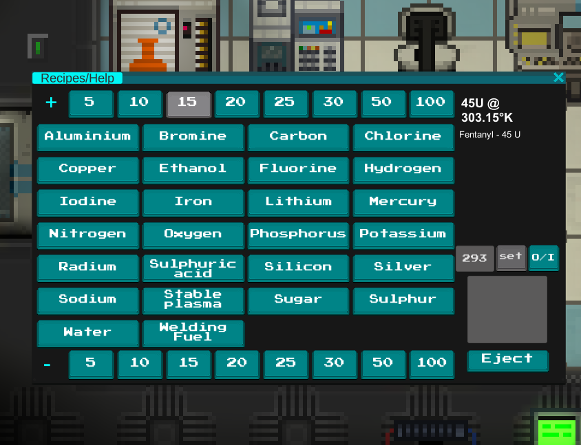 Space drugs instantly becoming fentanyl · Issue #9507 · unitystation/unitystation · GitHub
