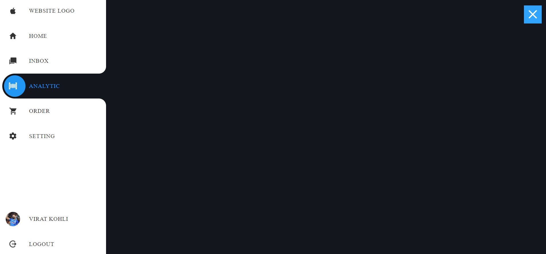 GitHub - RohanSakpal/Dashborad-Sidebar-Menu: Dashboard Sidebar menu in HTML CSS & JS