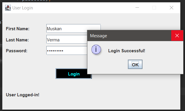 GitHub - muskanvx/Login-GUI: This is a simple Login GUI using Java Swing.