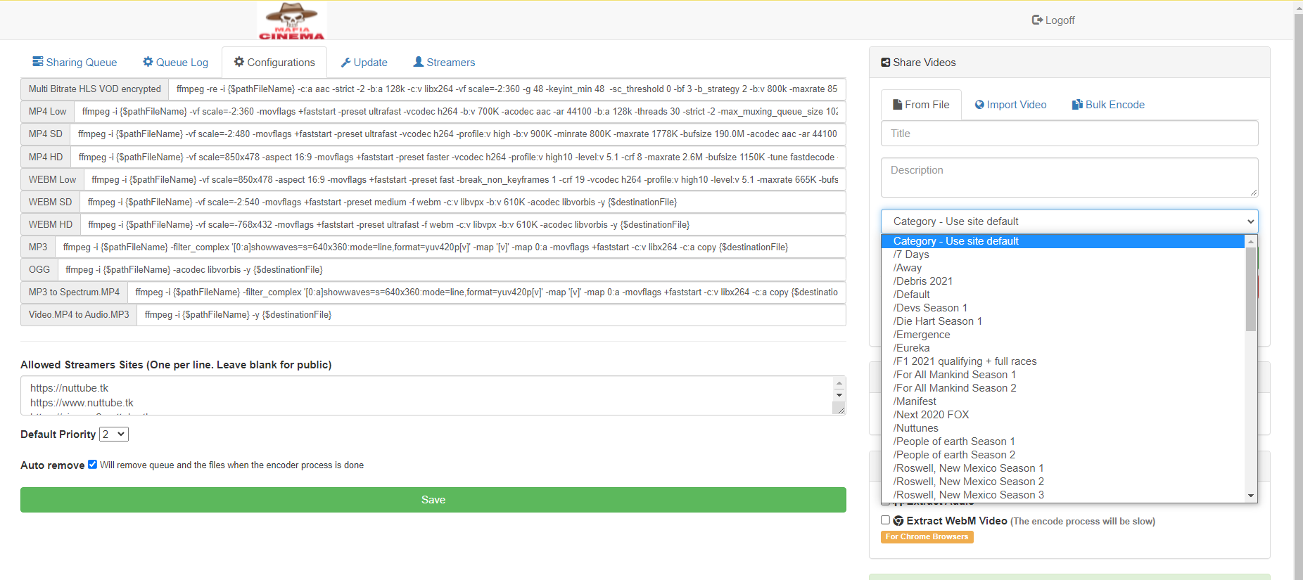 encoding profiles · mediacms-io mediacms · Discussion #309 · GitHub