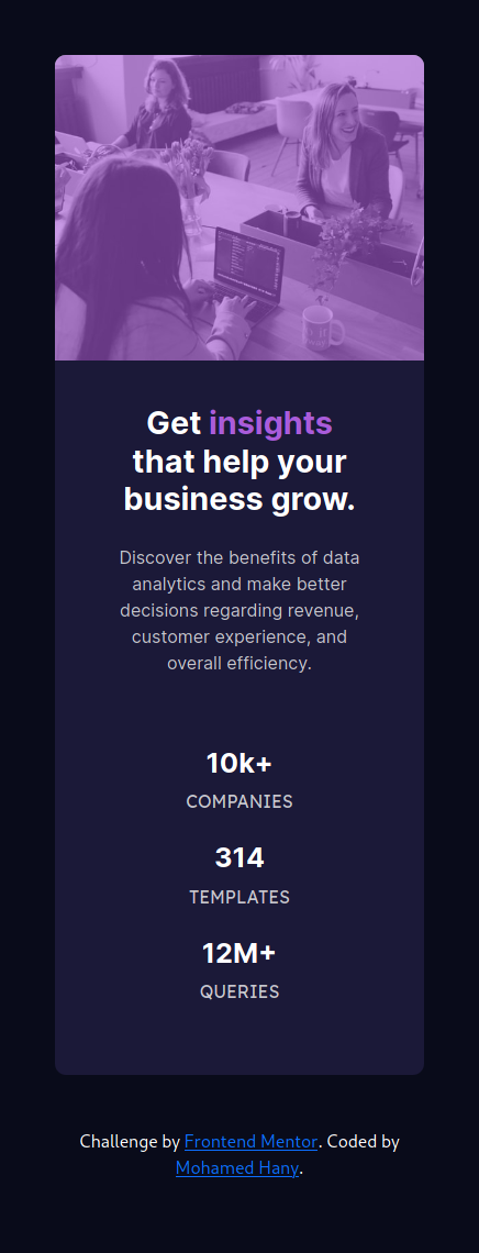 Github Mohamedhany01 Stats Preview Card Component Stats