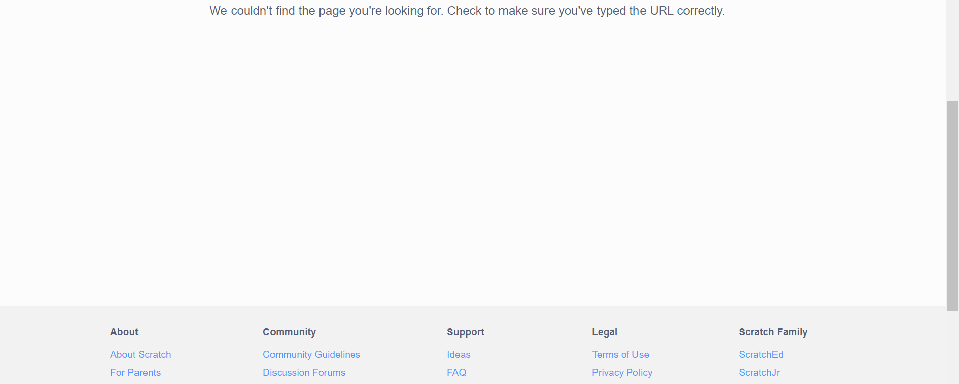 Project 404 page has extra space · Issue #4347 · scratchfoundation ...