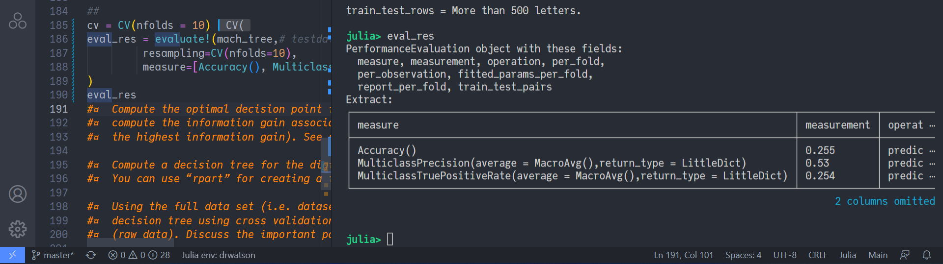 Show is too long for MulticlassPrecision and MulticlassTruePositiveRate · Issue #923 · JuliaAI ...