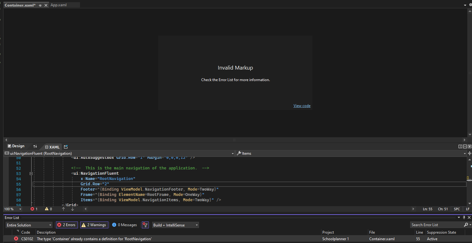 Container already contains a definition for RootNavigation · Issue #376 · lepoco/wpfui · GitHub