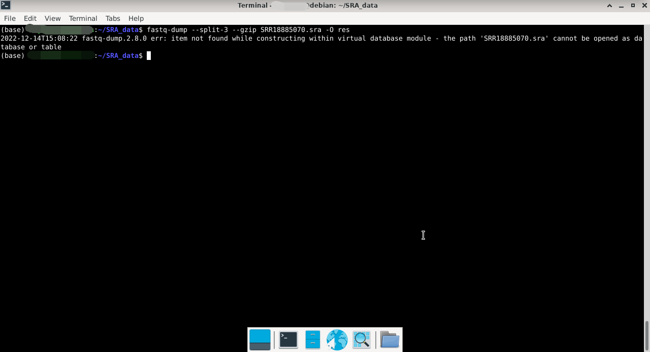 Fastq-dump can’t transform SRA file into fastq format file and vdb-dump didn’t work · Issue #751 ...
