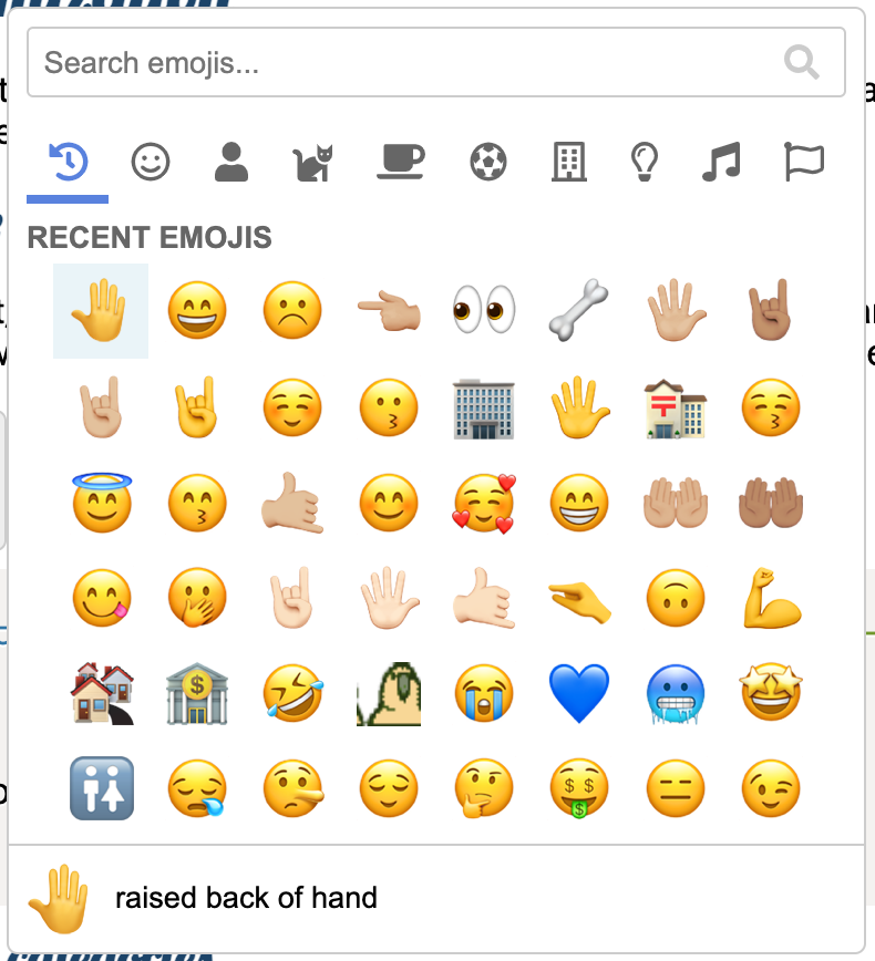 Emoji picker container justify-content: space-between instead of center ...