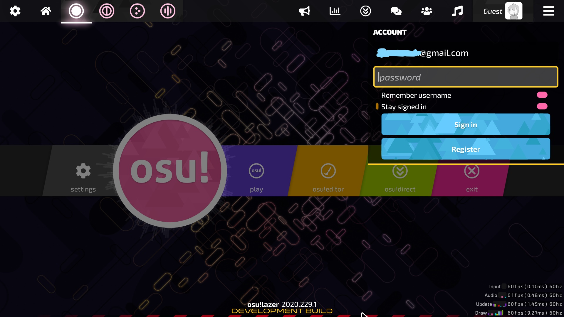can login to osu!lazer · Issue #8057 · ppy/osu · GitHub