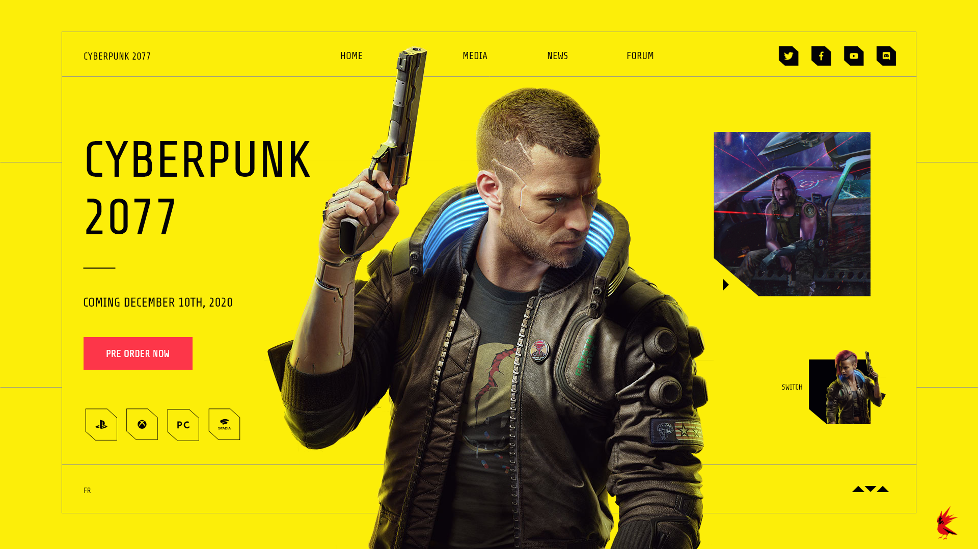 GitHub - pathumd/cyberpunk2077_redesign: Web Concept for Cyberpunk 2077 ...
