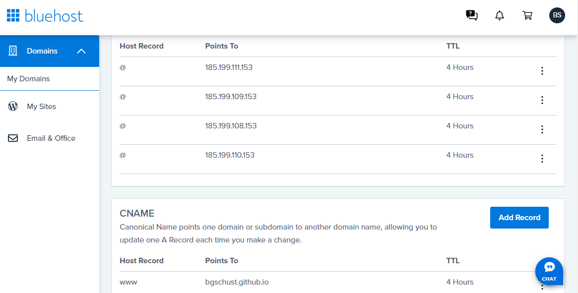 Github.io page custom domain redirecting to branded.me · community · Discussion #43261 · GitHub