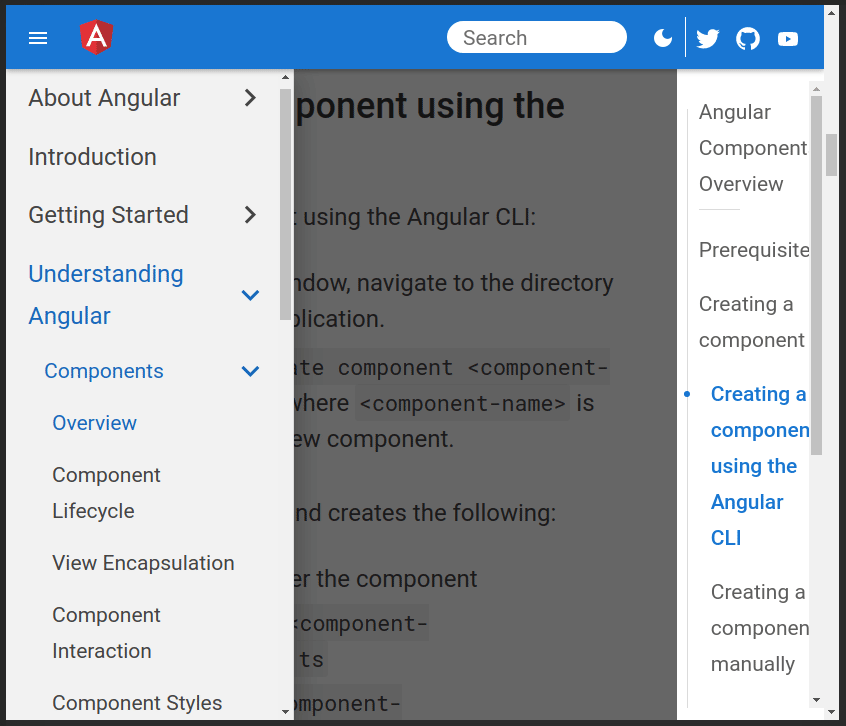 AIO docs: TOC not behing over-sidenav backdrop · Issue #42778 · angular/angular · GitHub