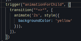 Child Animation works without calls of animateChild() if the child element having *ngIf ...