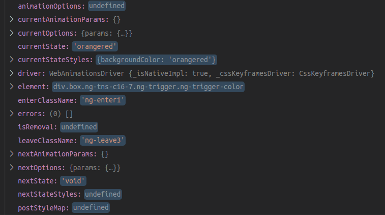 Leave animation not running in a nested animation of a child component ...