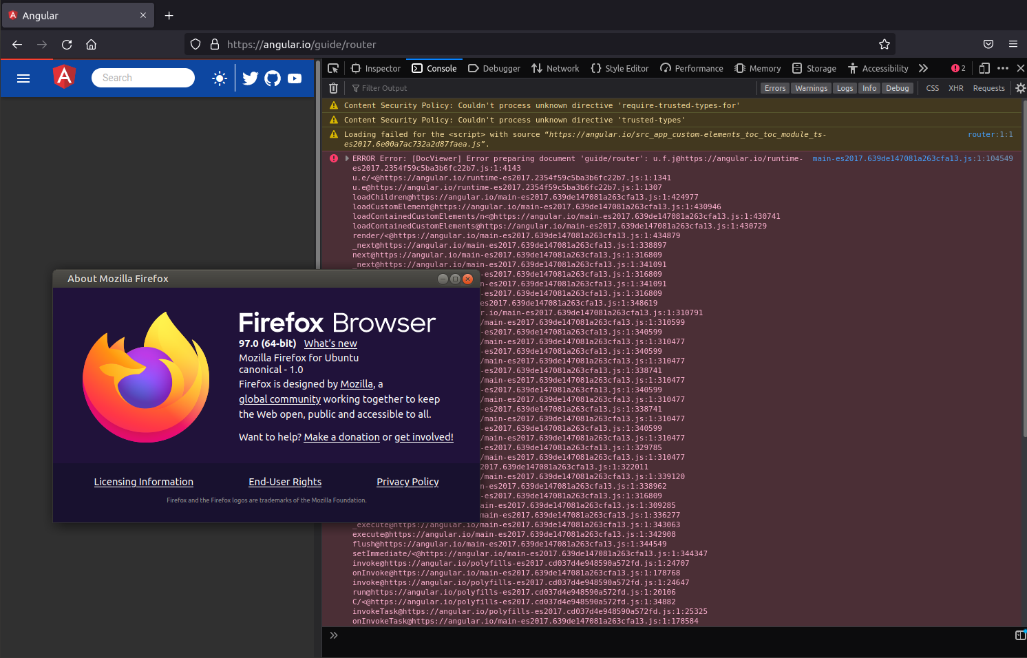 Multiple Documentation Routes Not Rendering On Firefox · Issue 45158 · Angularangular · Github