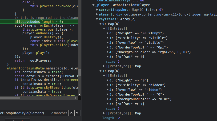 False positive warnings about not animatable properties · Issue #46928 · angular/angular · GitHub