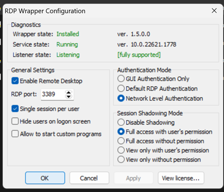 Getting weird behavior when trying to RDP: "The object invoked has disconnected from its clients ...