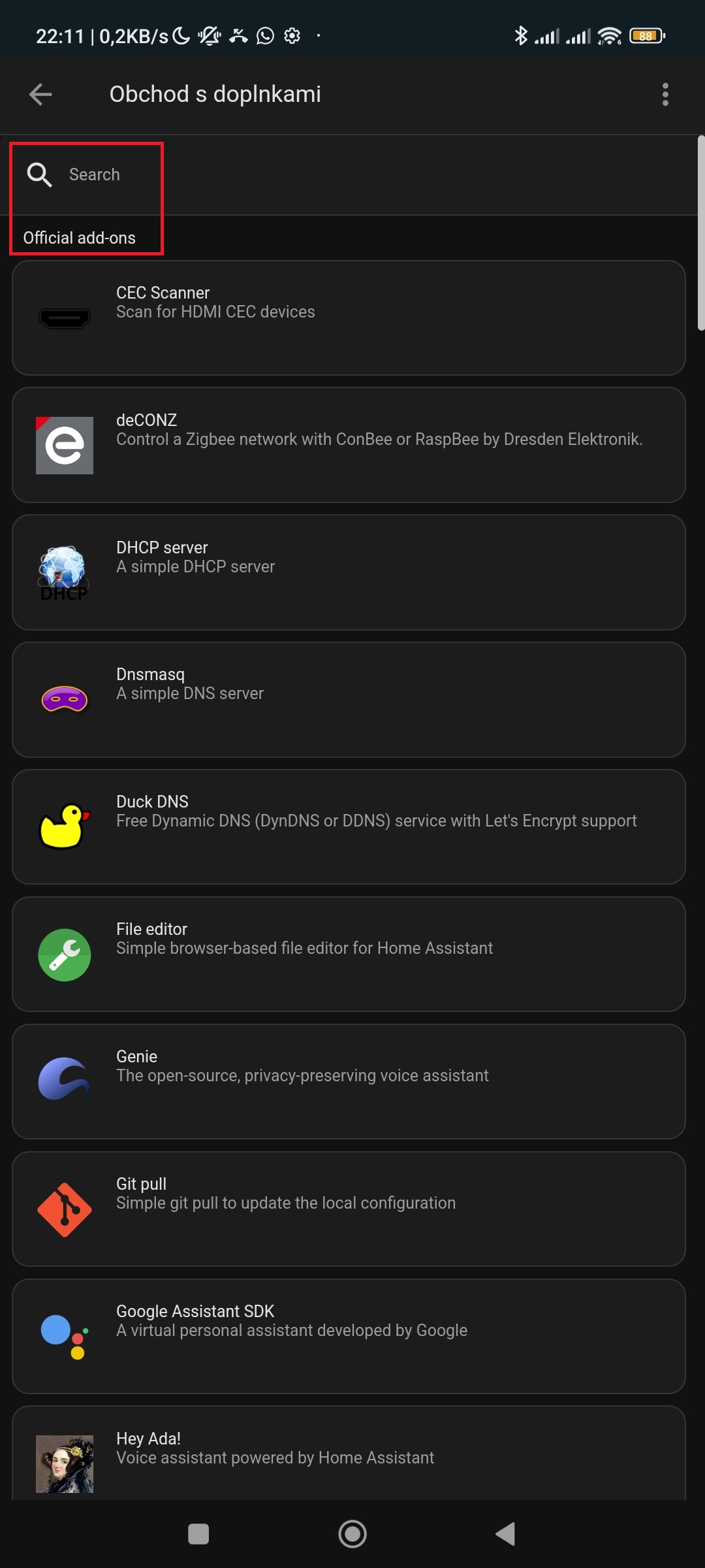 Missing in lokalise "search", "official add-ons" · Issue #18235 · home-assistant/frontend · GitHub