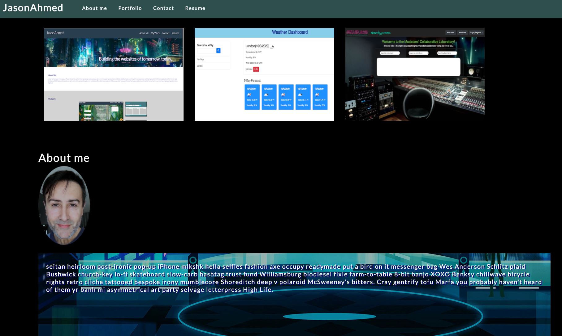 GitHub - Jason-Ahmed-123/react-portfolio: My portfolio, created using ...