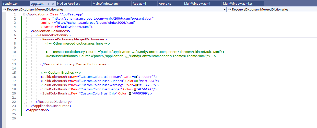 使用 HandyControl 组件之后， Button 按钮在 xaml 设计器中现实异常问题 · Issue #1428 · HandyOrg/HandyControl · GitHub