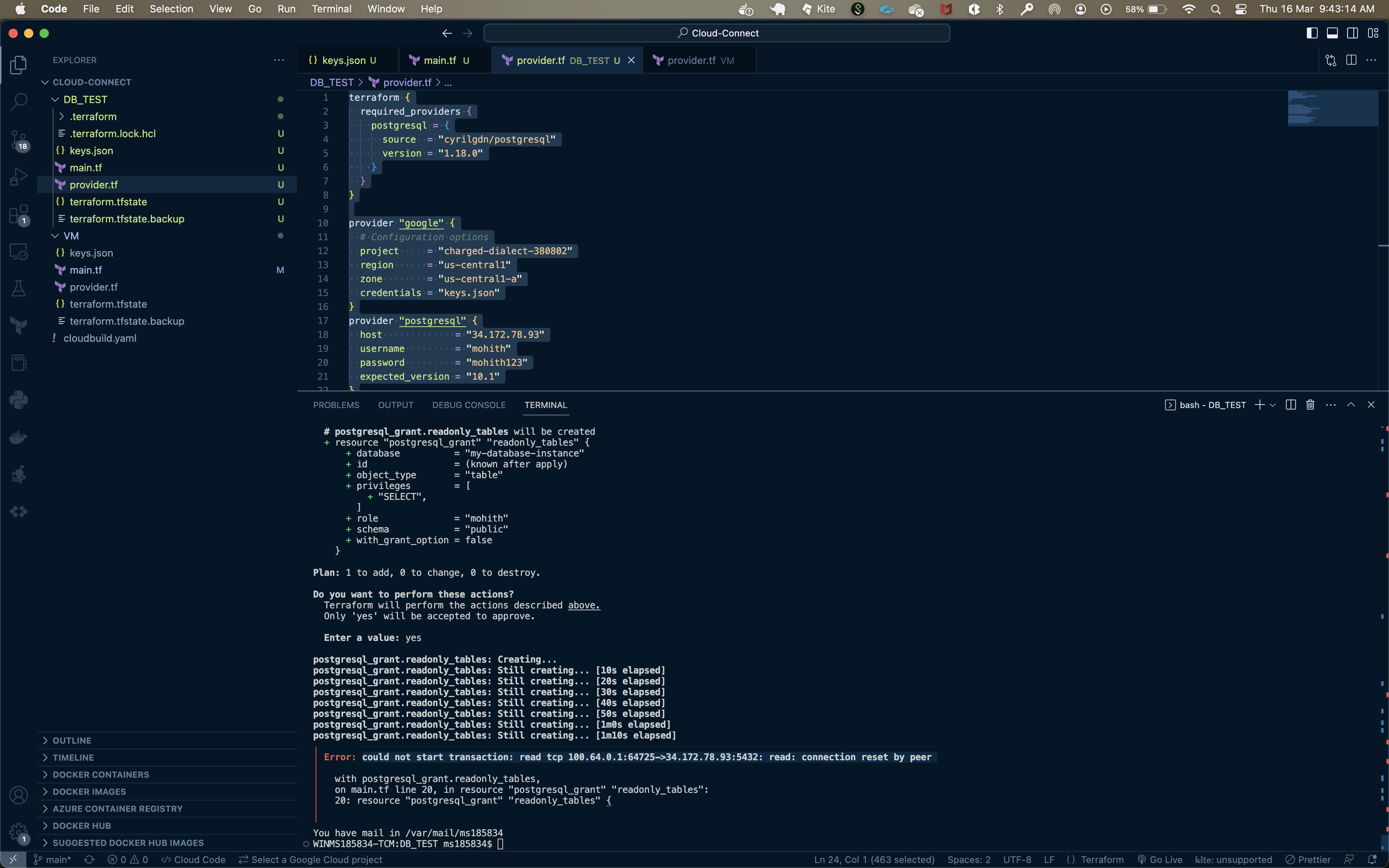 Connection to postgresql fails · Issue #1701 · GoogleCloudPlatform ...