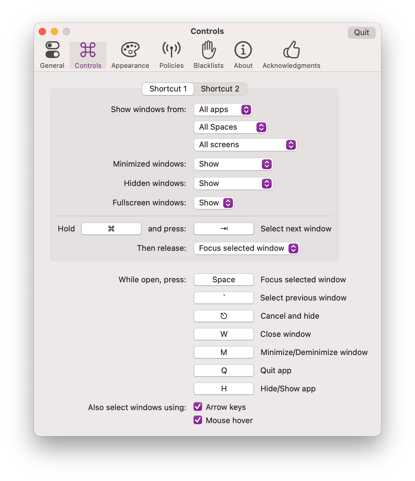 Tell users about incompatible shortcuts · Issue #832 · lwouis/alt-tab-macos · GitHub