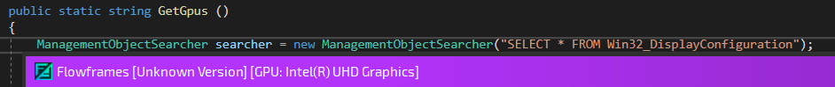 Switch to Win32_VideoController instead of Win32_DisplayConfiguration in the GetGpus function ...