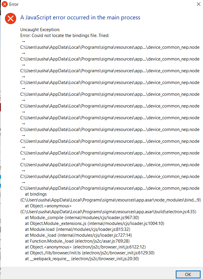 Could Not Locate Bindings File Error For Electron Cpp Addon Executable Program · Issue 5129 