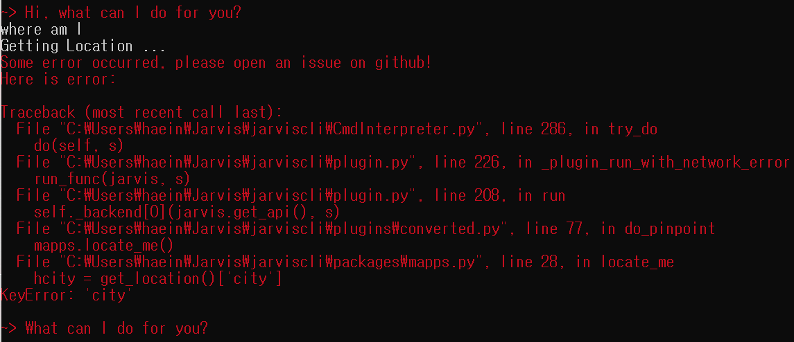It roughly works but serveral errors occur when getting started. · Issue #967 · sukeesh/Jarvis ...