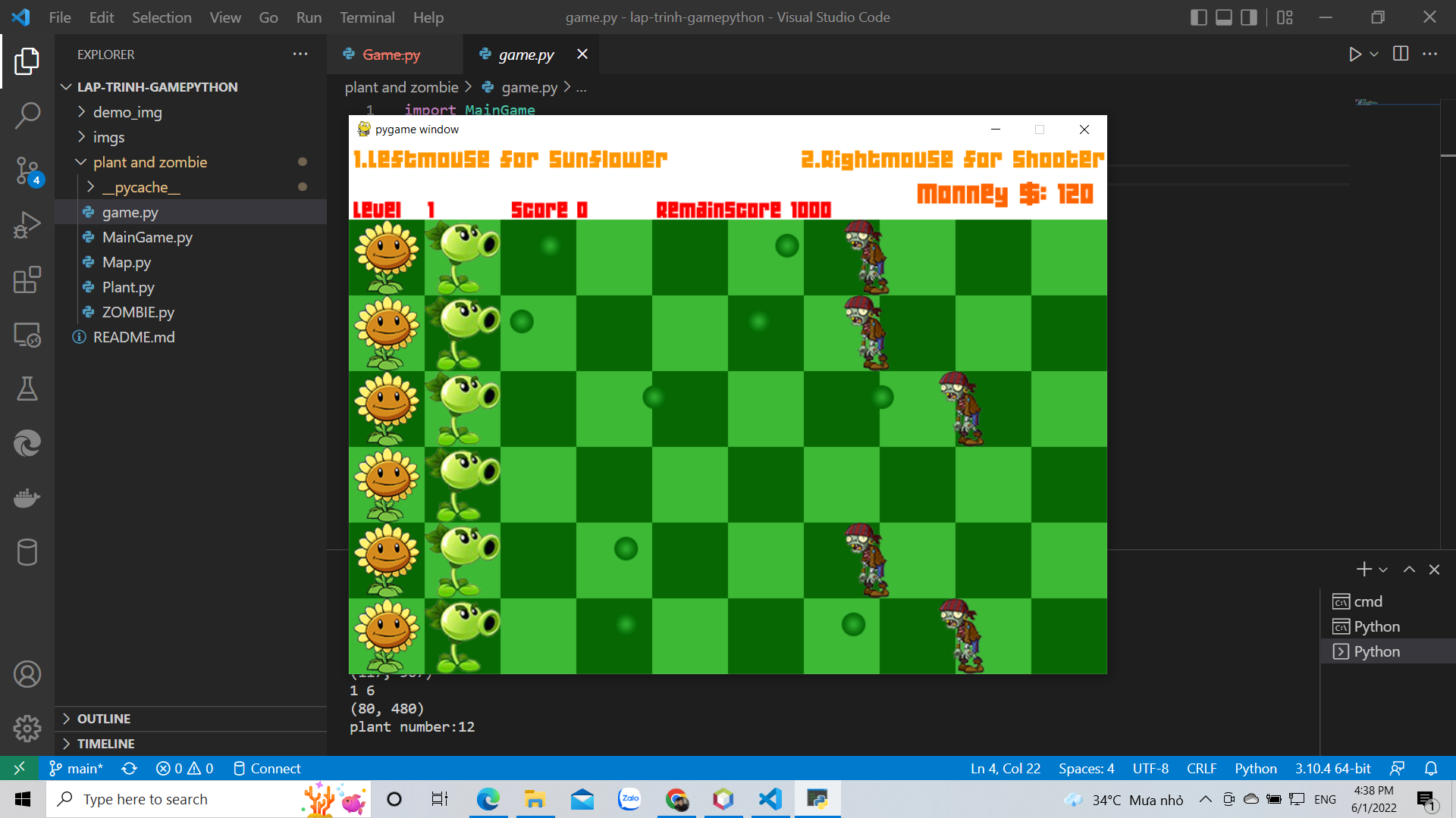 GitHub - hoangngocthangptit/lap-trinh-gamepython