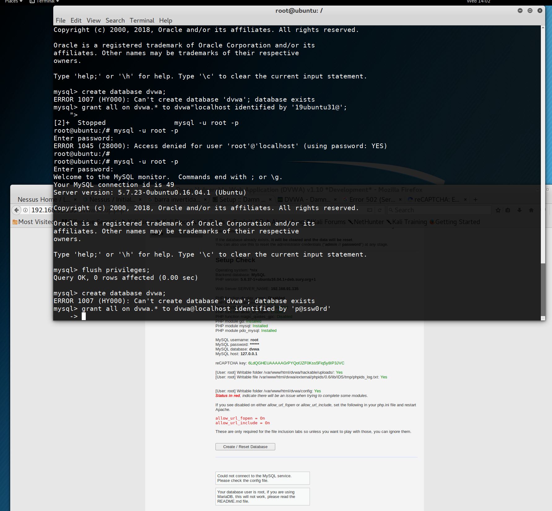 Could not connect or create or reset Database · Issue #262 · digininja ...