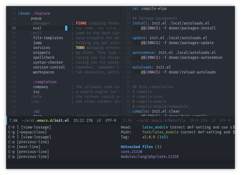 Are popups supposed to stack horizontally by default? · Issue #337 · doomemacs/doomemacs · GitHub