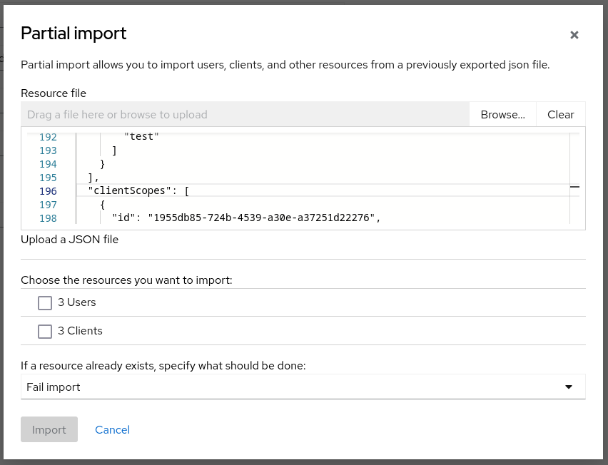 Partial realm import ignores client scopes and sclient scope mappings · Issue #16289 · keycloak ...