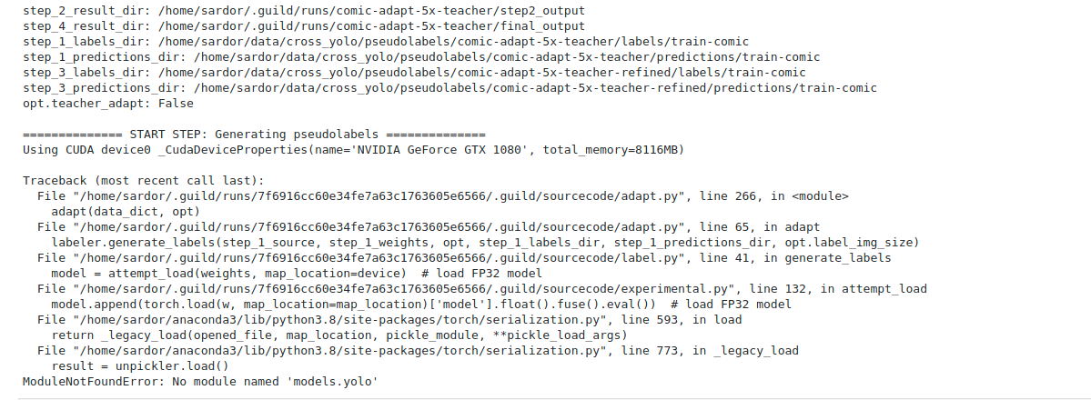 ModuleNotFoundError: No module named 'models.experimental' · Issue #1 ...
