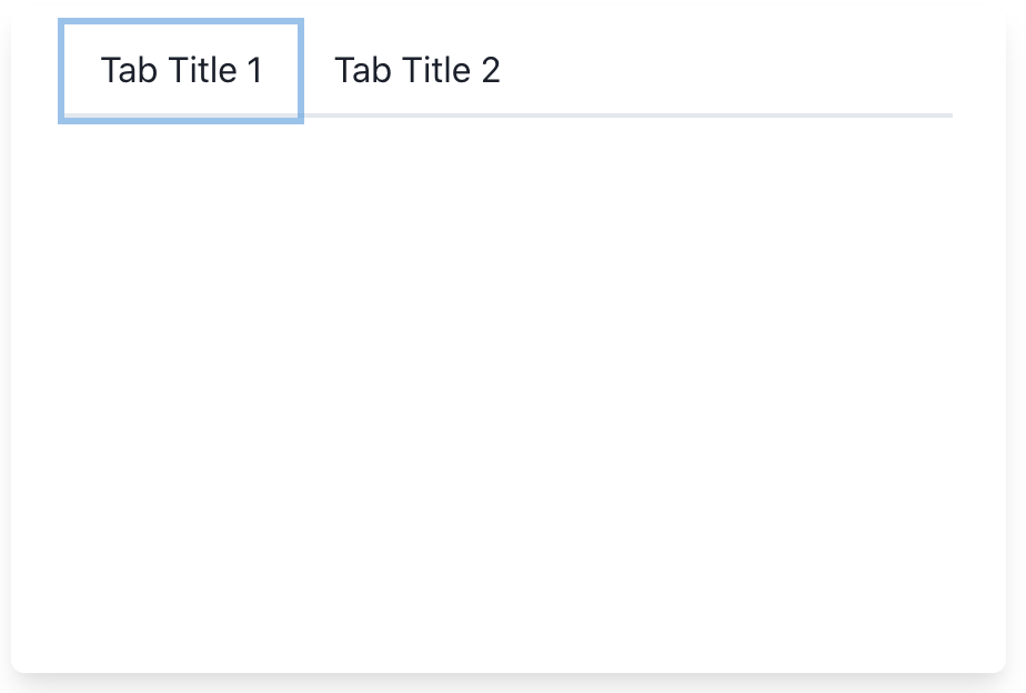 No tab is selected when using autoFocus, therefore the user sees no ...