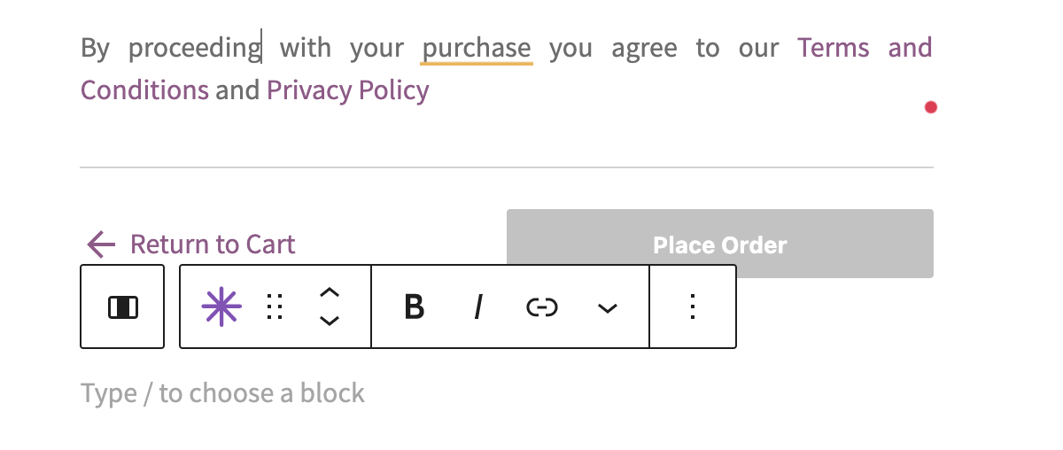 [GlobalStep] Upon moving "Terms and Conditions" block on editor screen, duplicate of "Terms and ...