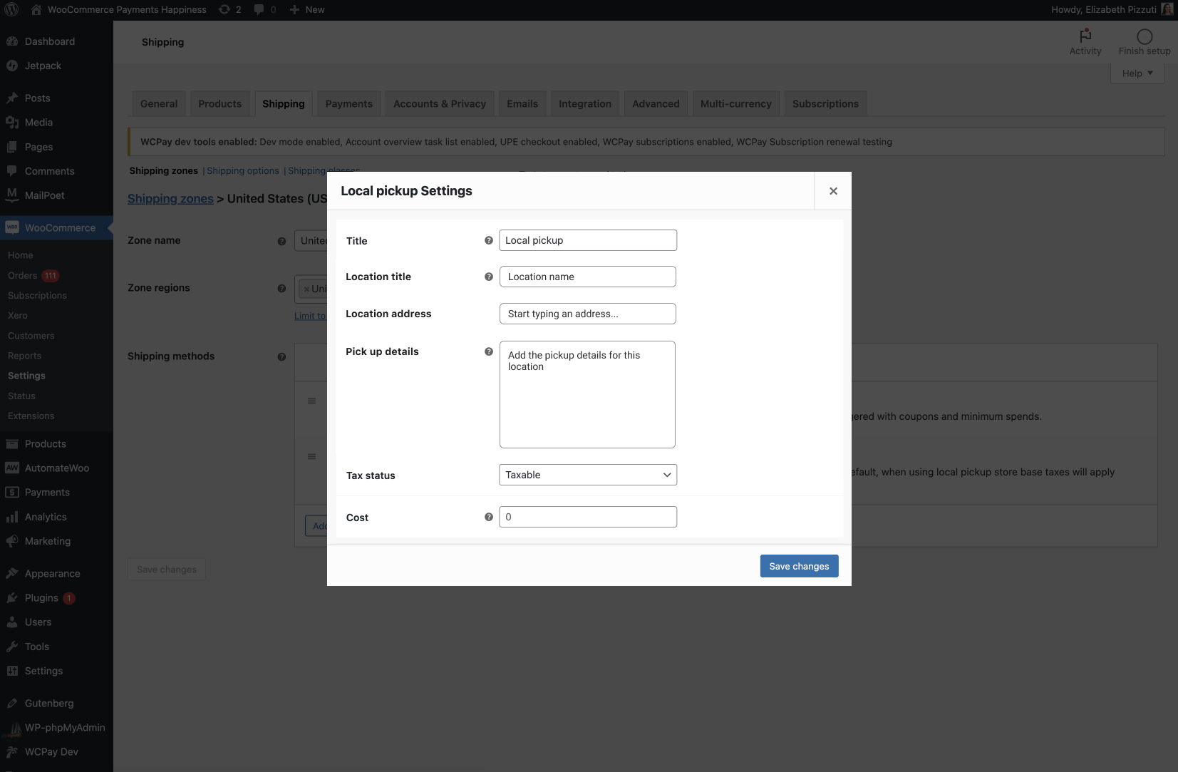 Expand Local Pickup Settings · Issue 7138 · Woocommerce Woocommerce Blocks · Github