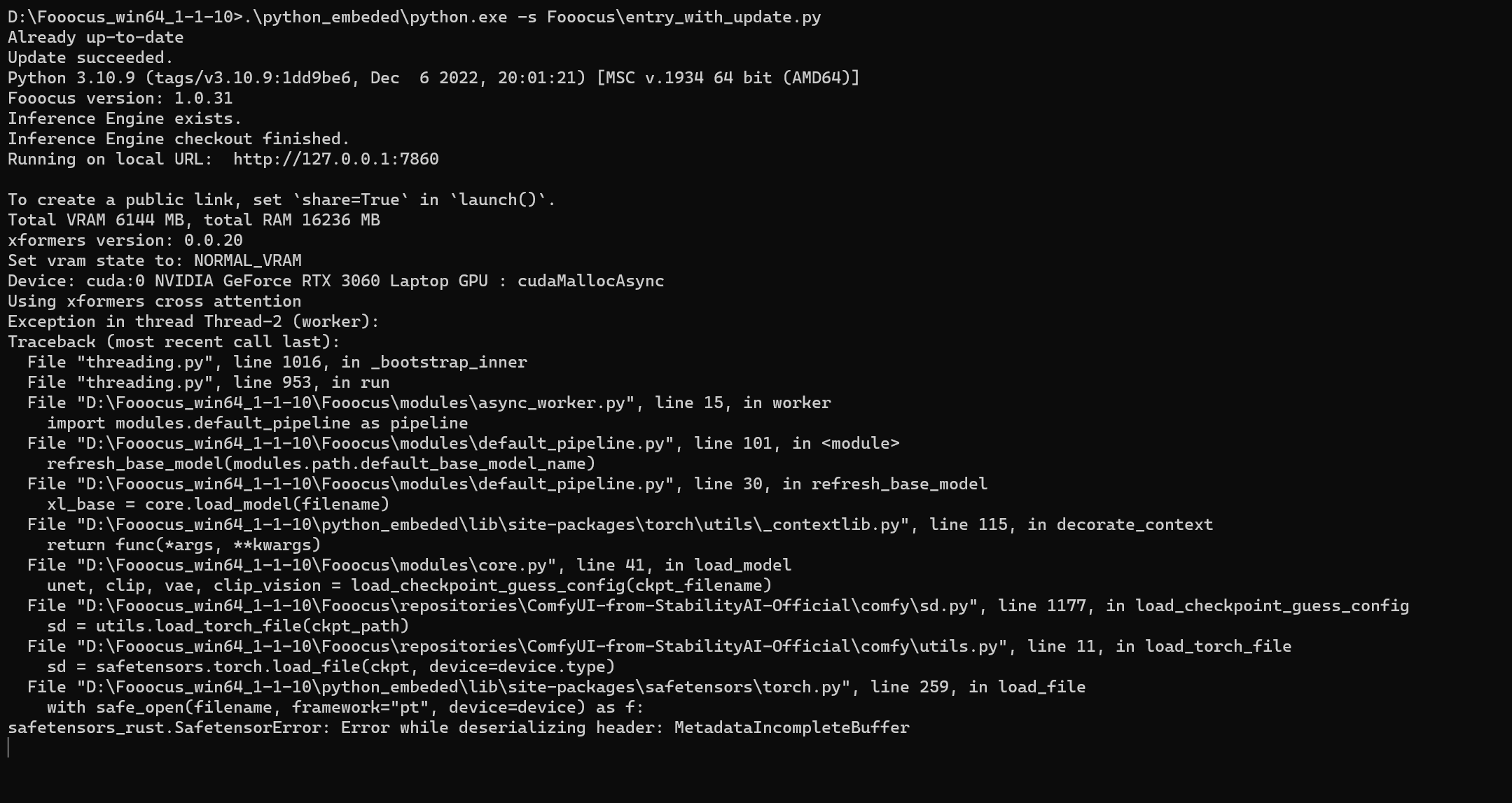 met errors when I use it on my Windows machine · Issue #153 · lllyasviel/Fooocus · GitHub
