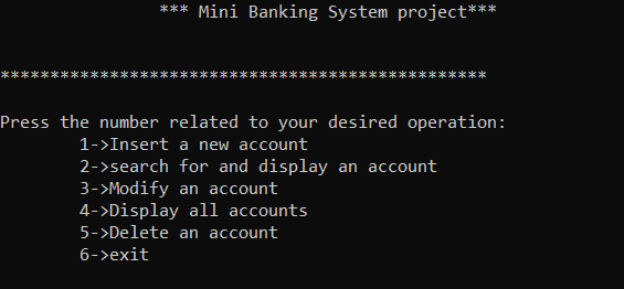 GitHub - MohamedMohy10/Simple-Banking-Record: Basic console program using C++