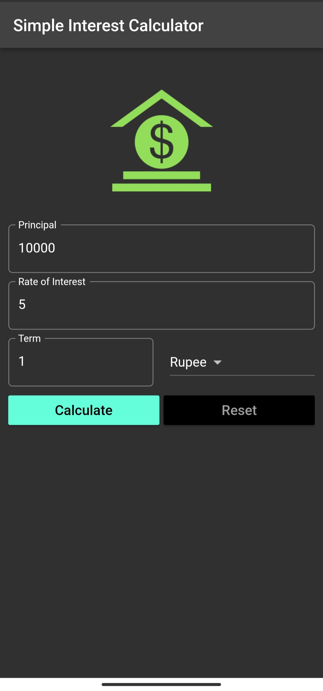 GitHub - aryankharvar/simple-interest-calculator