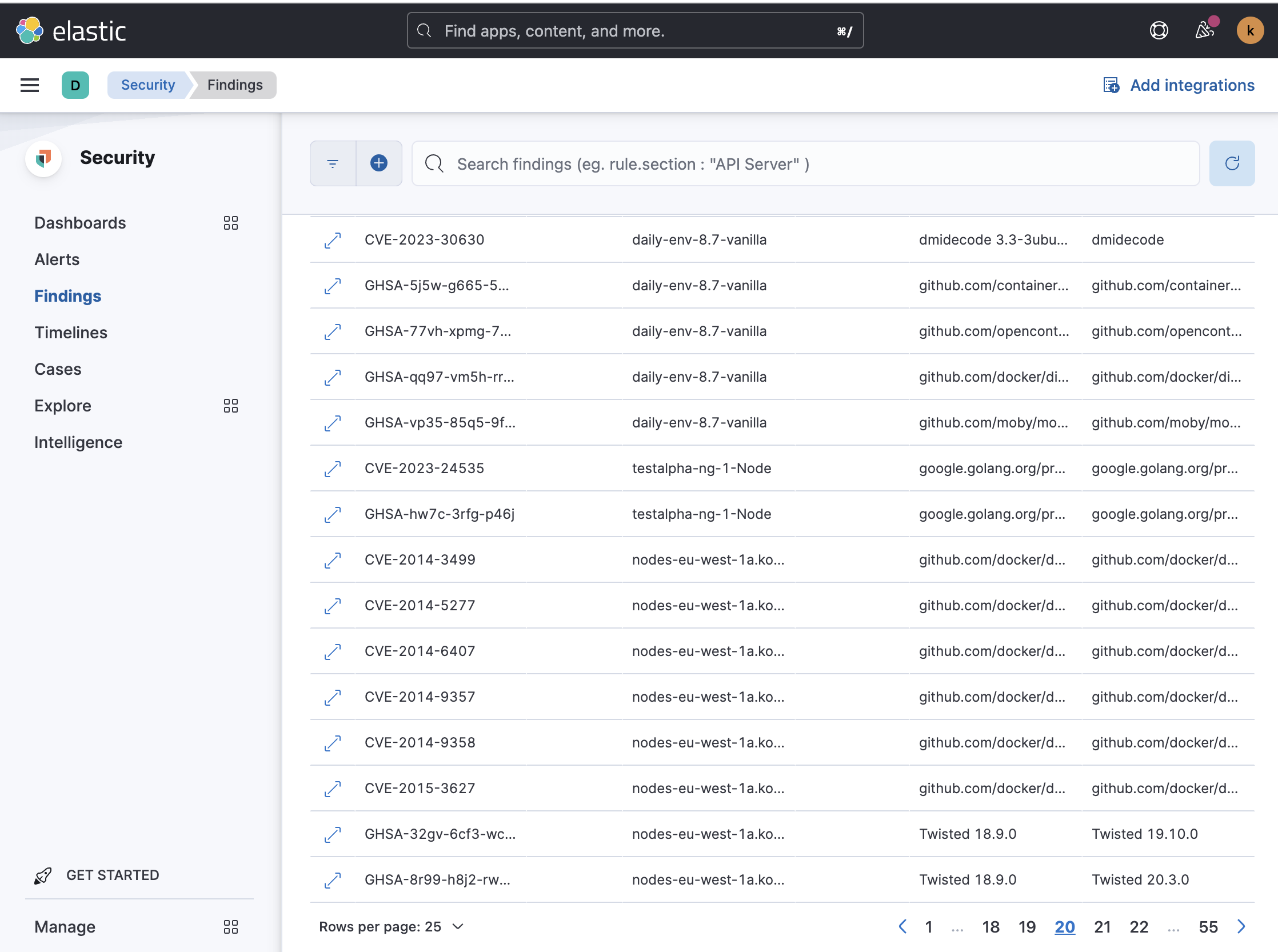 [Cloud Security] [Vulnerability Management] Missing prompt after showing the first 500 results ...